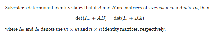 Math-tricks---Sylvester's determinant identity_sylvester鈥檚 determinant identity-CSDN博客