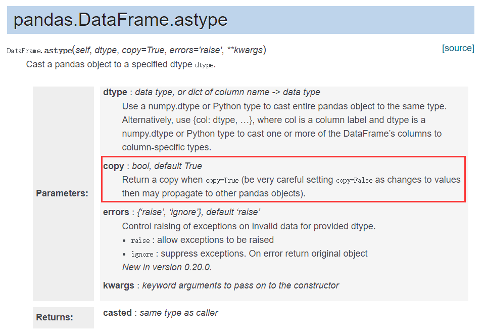 pandas 数据类型转换(astype copy=False)_python astype(copy=false)-CSDN博客