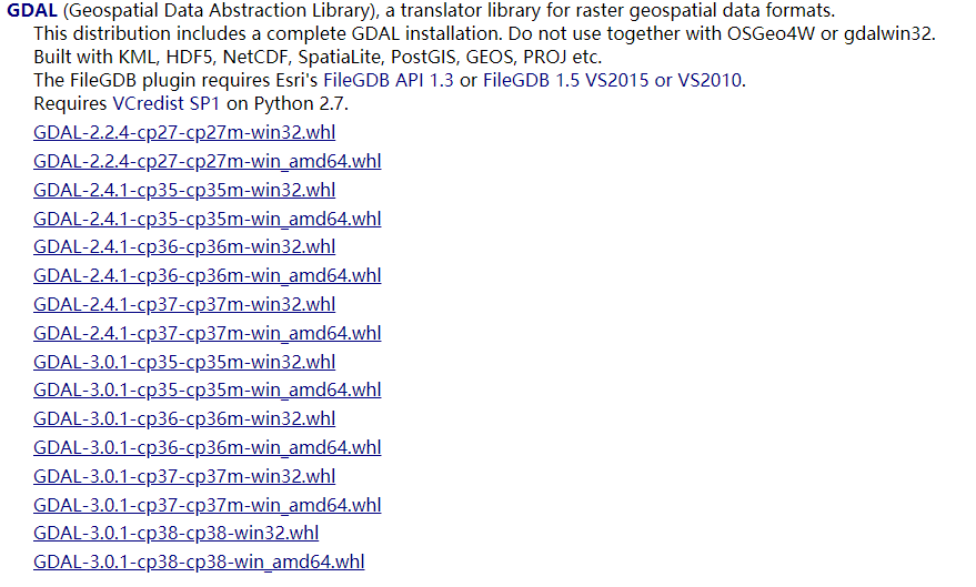 给anaconda的python安装gdal_gdal 轮子下载-CSDN博客