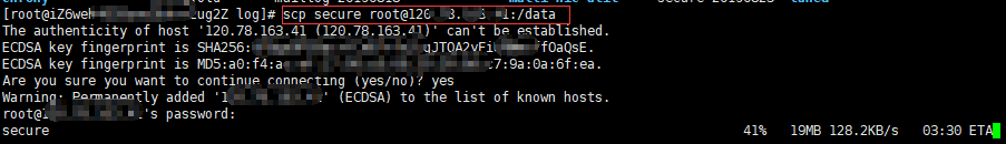 Centos7把一个文件复制到另外一台服务器上的scp命令_centos7 scp-CSDN博客