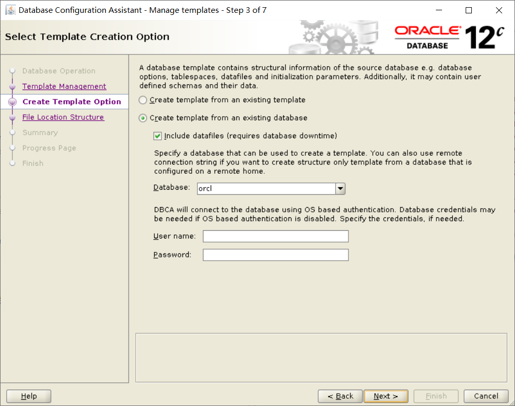 通过DBCA管理Oracle数据库模板_如何把数据库模版加到oracle12c的dbca-CSDN博客