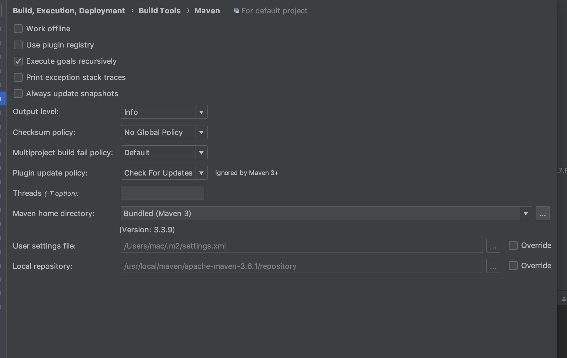 Mac SpringBoot Non readable Settings Users mac m2 settings xml 