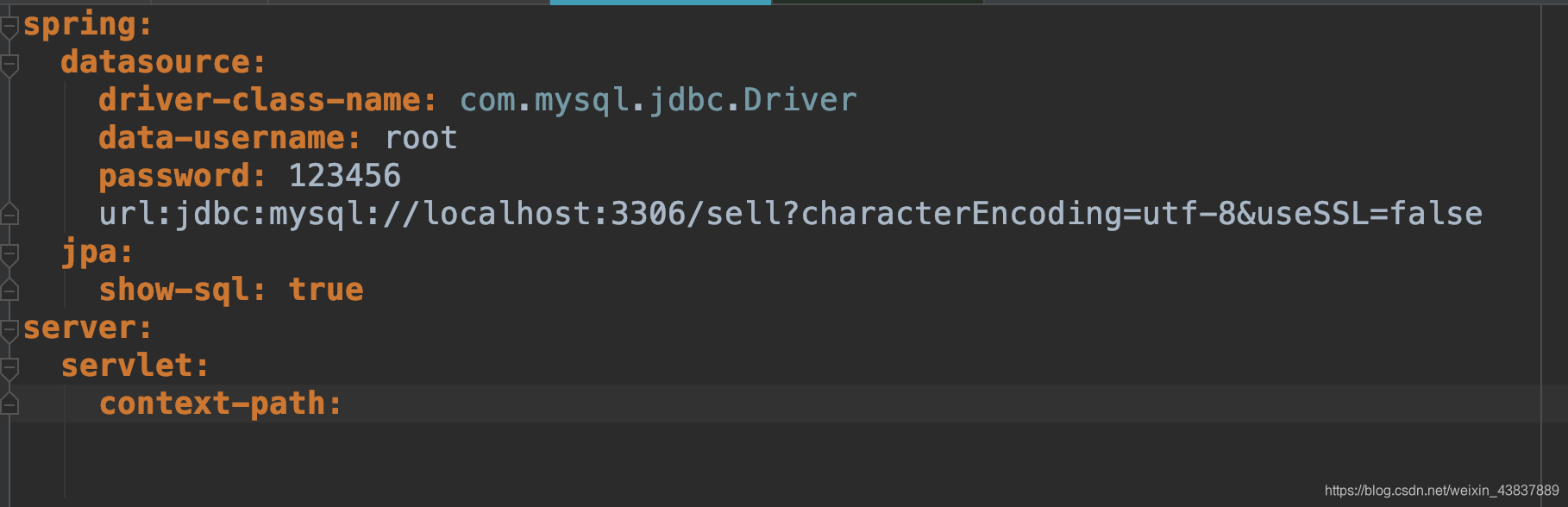 Springboot Application Yml文件 Ntext Path报错 Application Yml Server Path Csdn博客