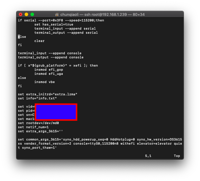 nas修改启动盘sn和mac_esxi 群晖7.2 修改sn-CSDN博客