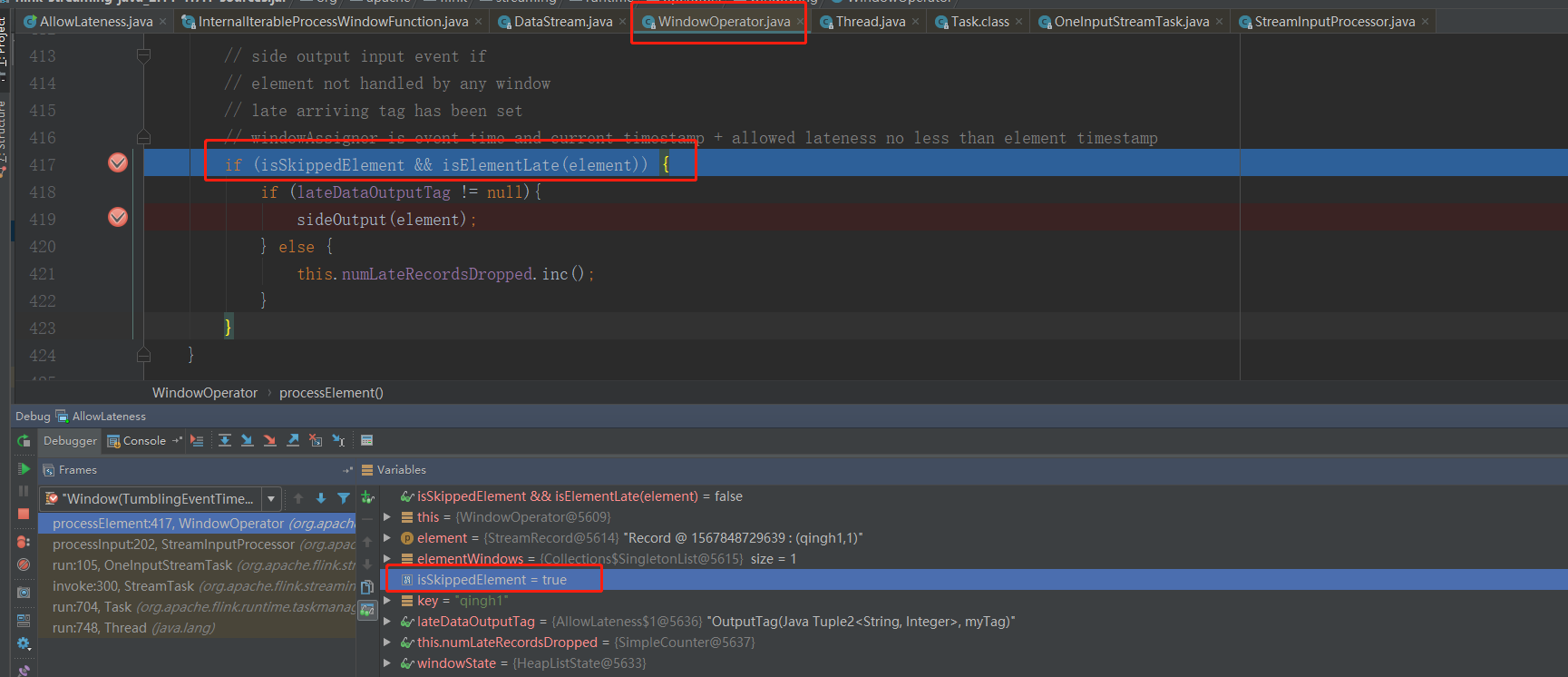 Flink笔记 延迟数据处理flink Outputtag Csdn博客 
