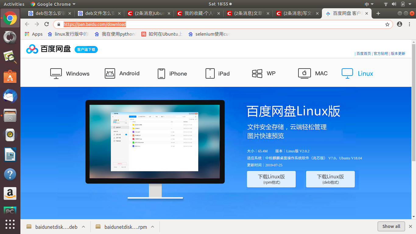 百度网盘ubuntu版deb包安装_百度网盘deb格式-CSDN博客