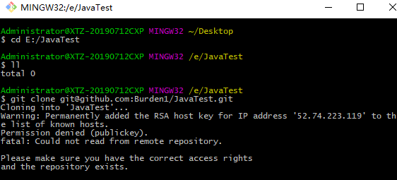 Git问题(三)Warning: Permanently added the RSA host key for IP address_warning: permanently added ...