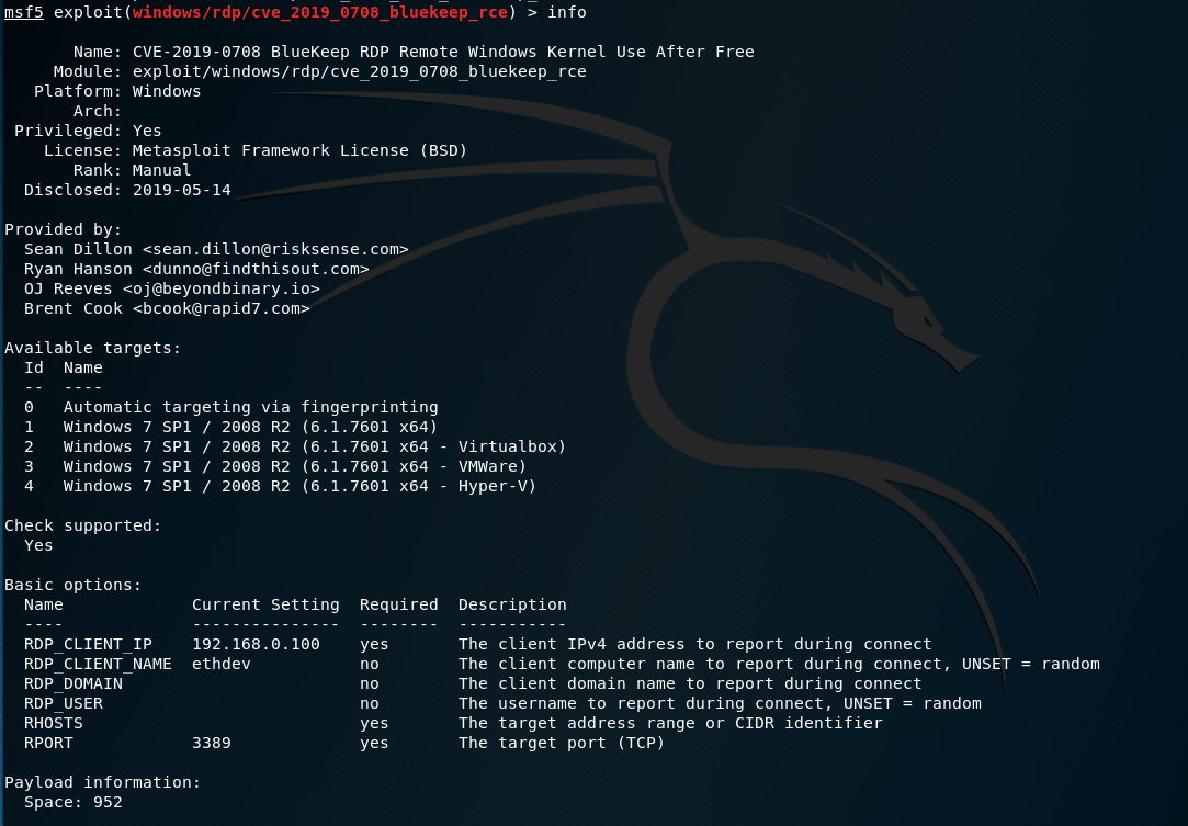 CVE_2019_0708复现_bluekeep microsoft remote desktop rce-CSDN博客