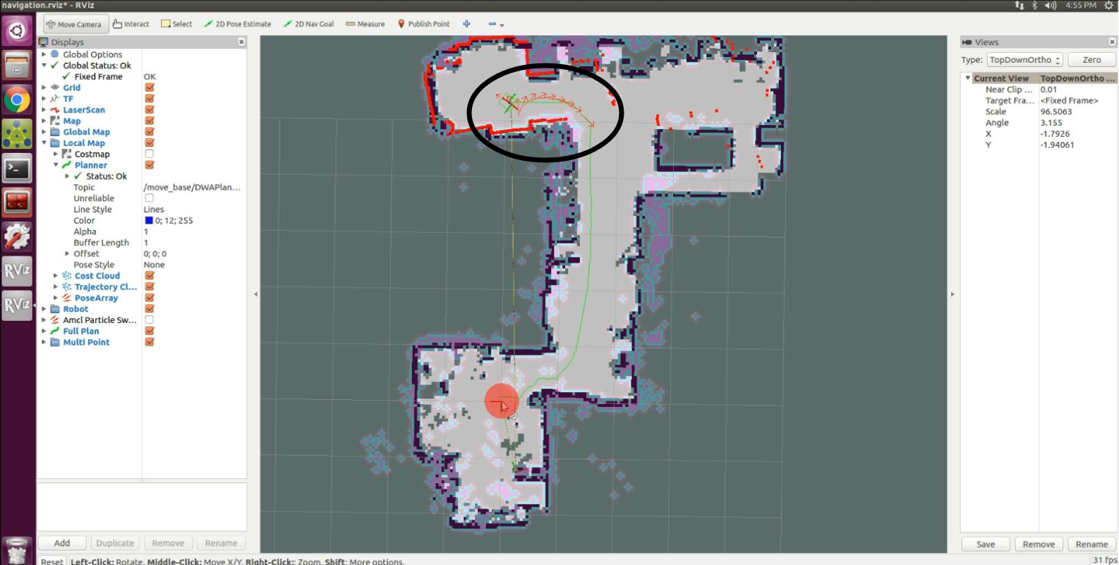 ROS下阿克曼转向结构车型导航应用实践（teb_local_planner）_ros 如何使用teb local planner-CSDN博客