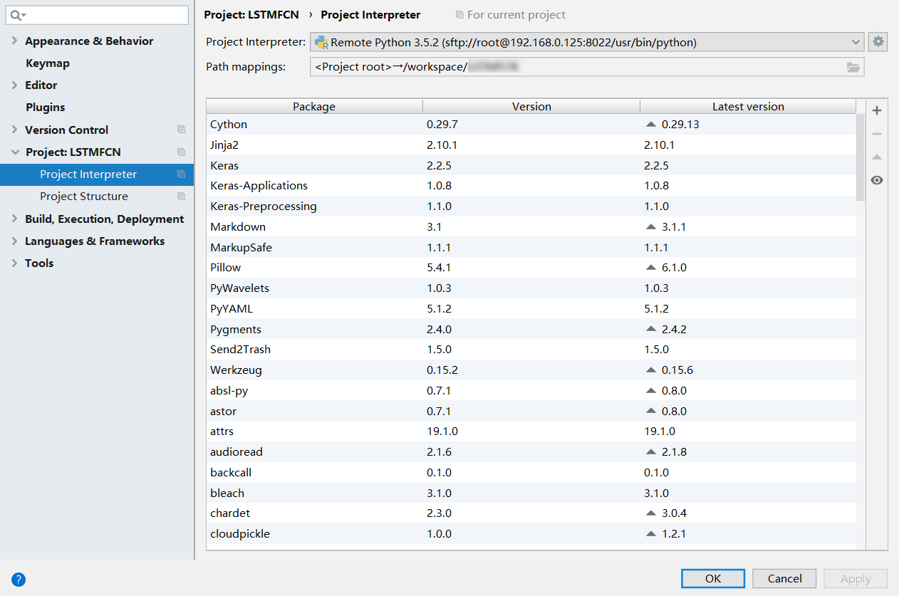pycharm远程服务器运行Can‘t run remote python interpreter:Can‘t get remote credentials for deployment ...