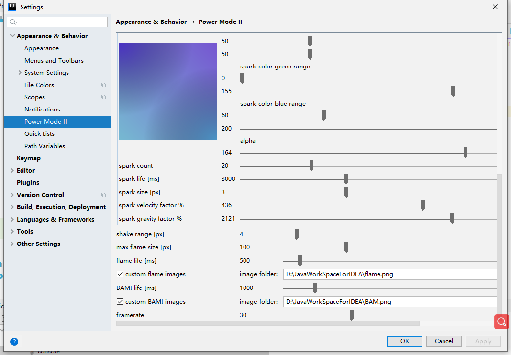IDEA炫酷插件 Power Mode II 配置_idea power mode-CSDN博客
