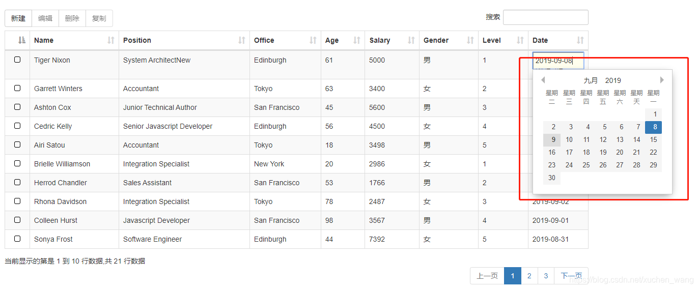 Jquery Datatables Editor 行内编辑功能jquery Table 行内编辑 Csdn博客