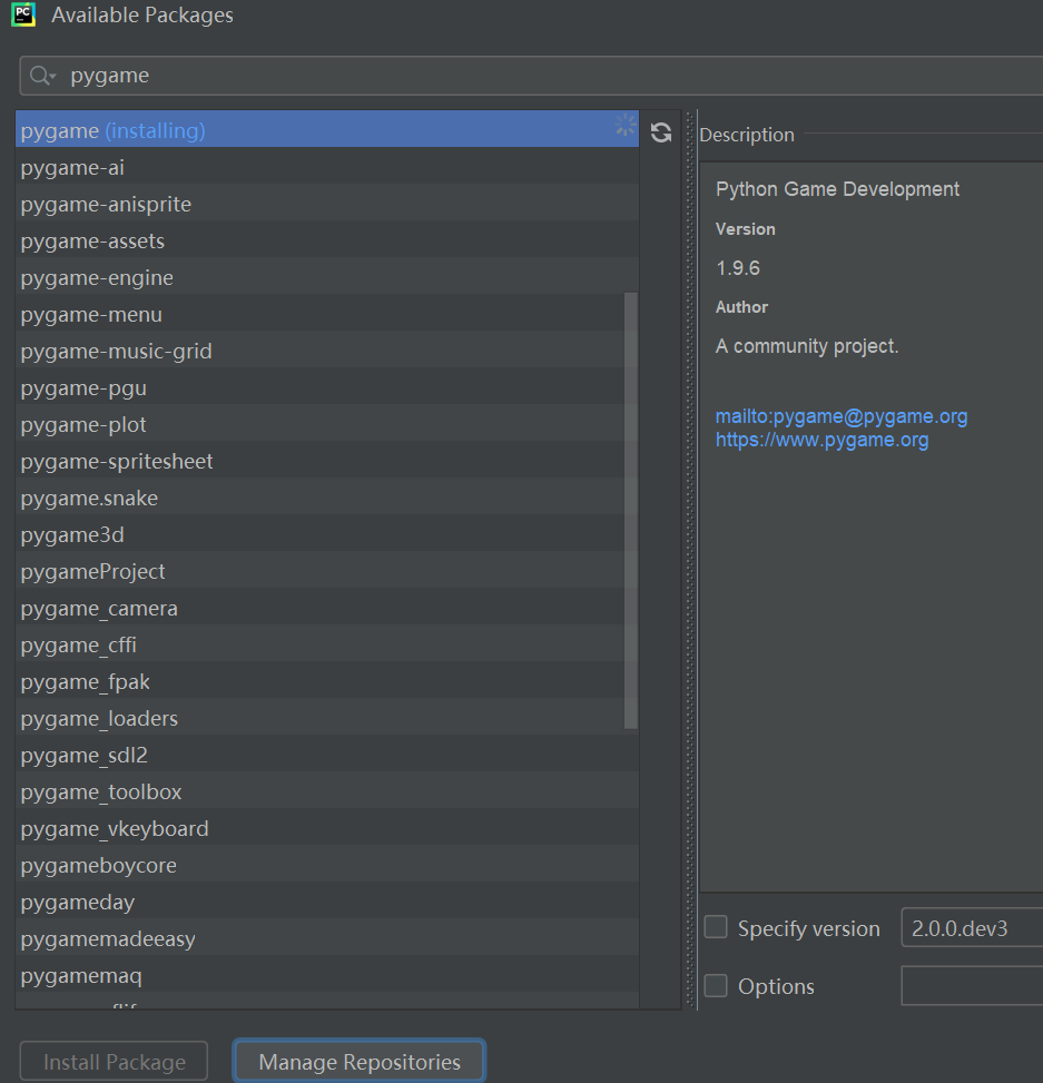 下载并安装pygame_pygame下载-CSDN博客