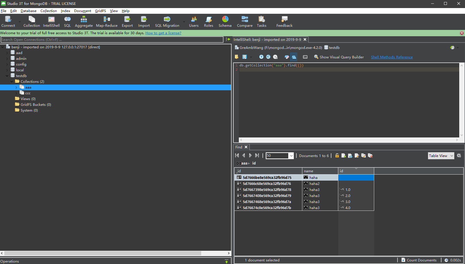 【MongoDB】MongoDBVue Error in creating new Collection 未将对象引用设置到对象的实例 ...