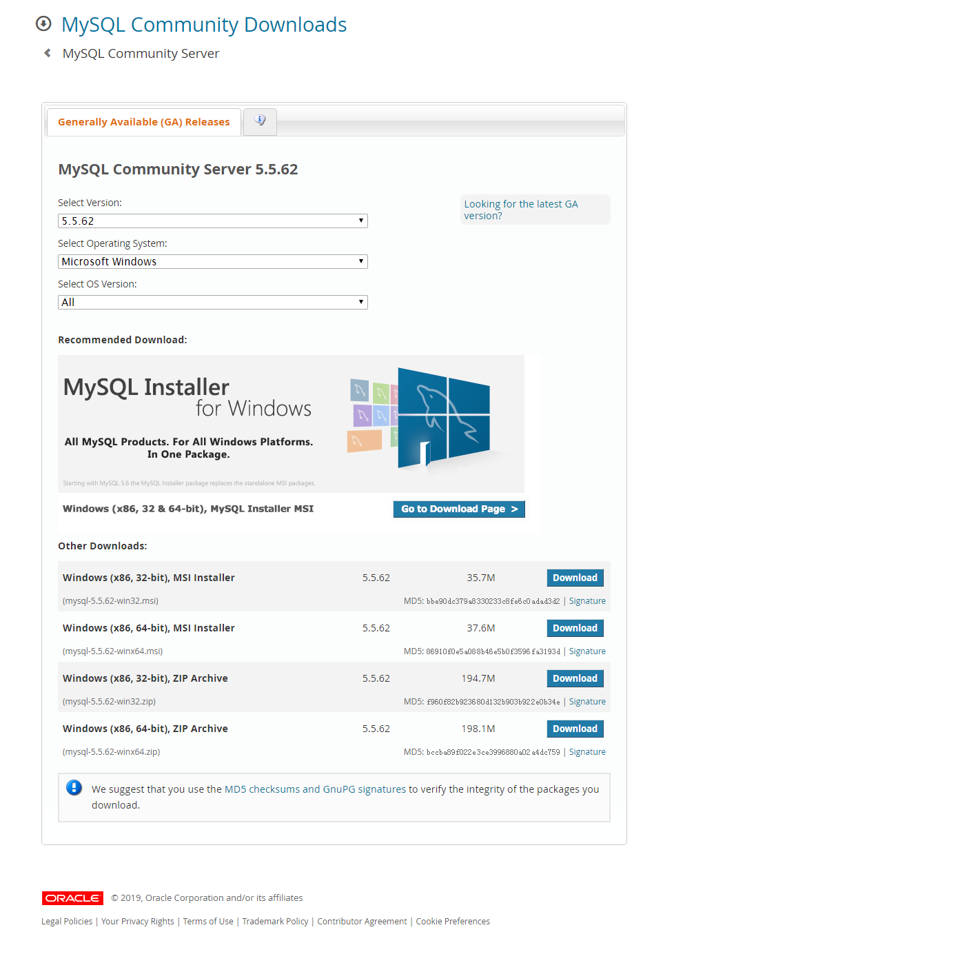 【MySQL】MySQL的下载与安装_mysql的5.5.62jar包下载-CSDN博客
