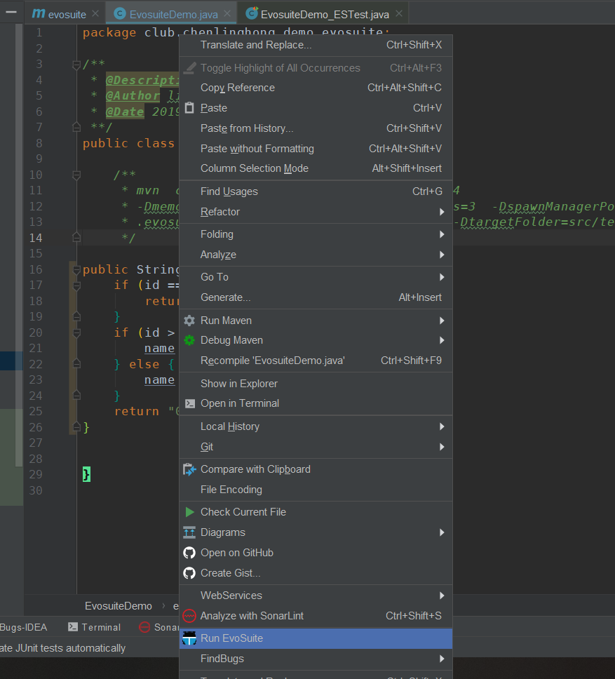 EvoSuite生成单元测试用例_evosuite idea-CSDN博客