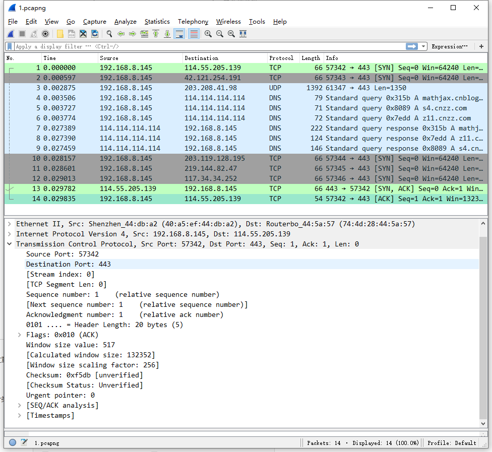 TCP/IP三次握手与wireshark抓包_flags:0x002(syn)什么意思-CSDN博客