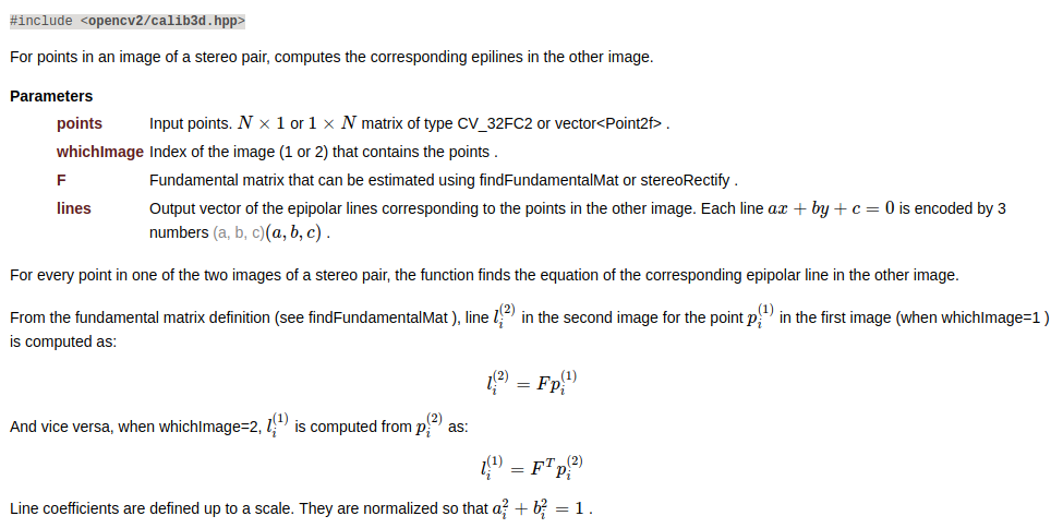Opencv学习（13）—极线的绘制_epiline-CSDN博客