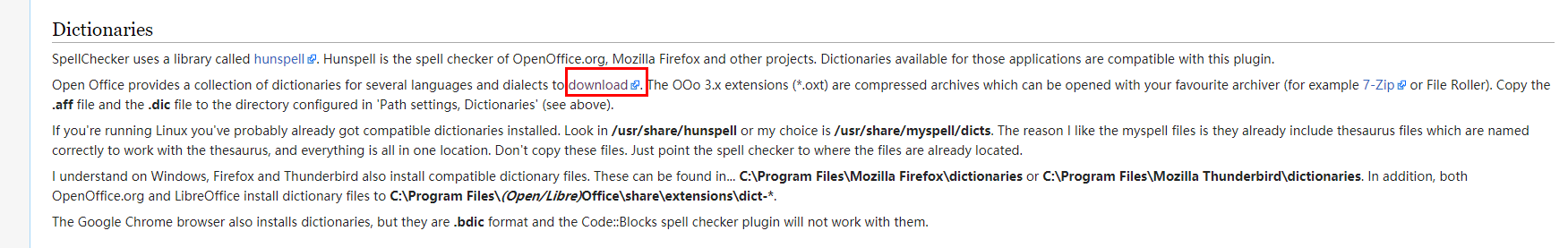 Codeblocks 安装完以后出现'SpellChecker\th_en_US.idx'找不到的问题_codeblocks安装为什么出现无法 ...