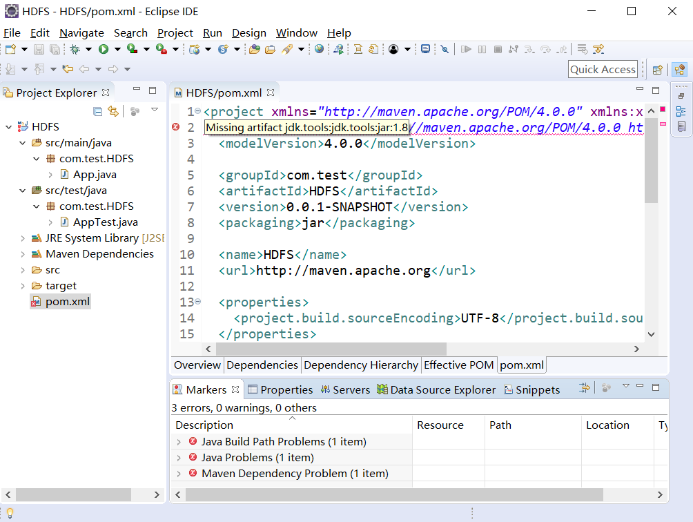 HDFS API编程 (Eclipse Maven工程）-CSDN博客