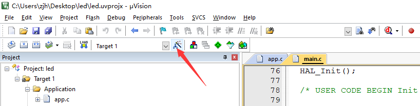潘多拉STM32L475学习 (基于MDK自带Pack) （一）：闪烁Led_stm32l4 pack-CSDN博客
