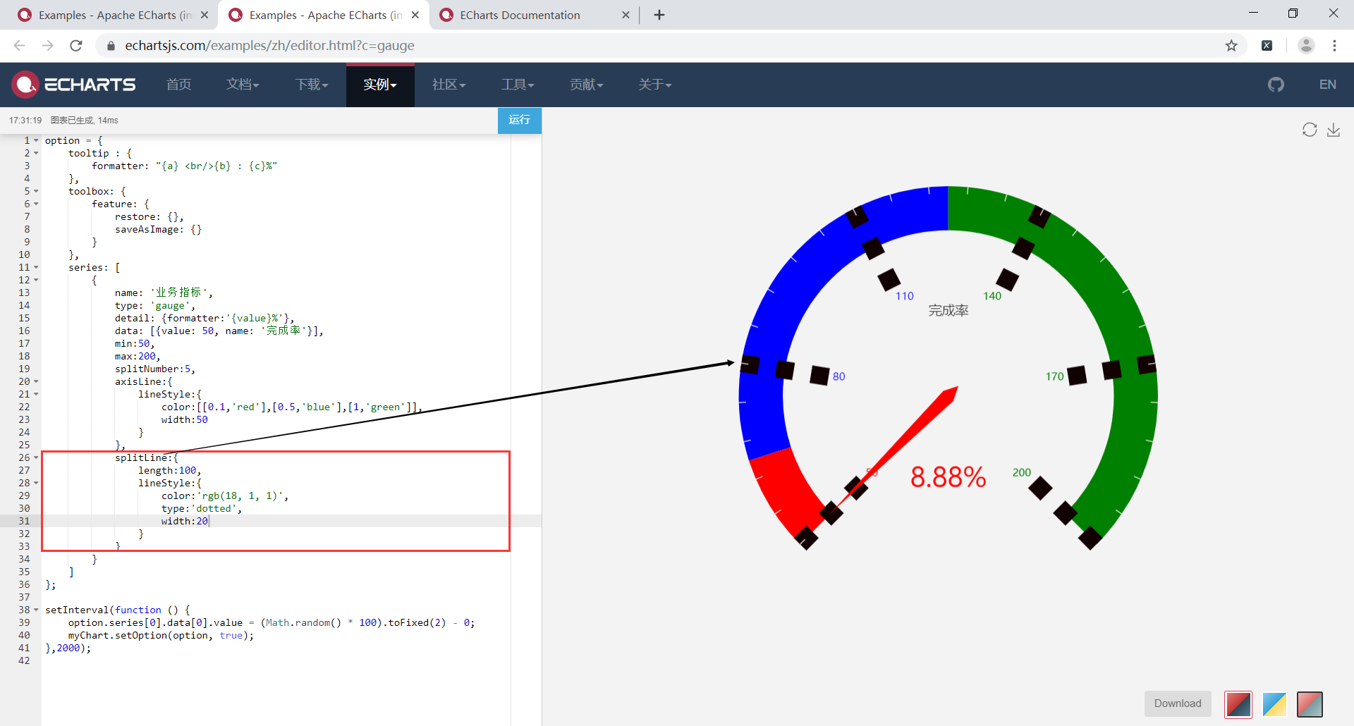 ECharts从零开始（八）—— gauge & funnel_echarts gauge-CSDN博客