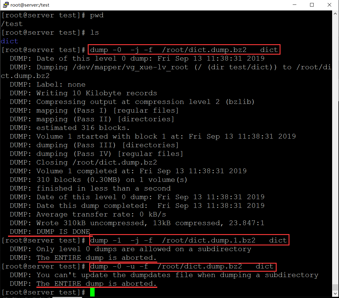 Linux备份还原数据（ dump、restore）_linux dump restore-CSDN博客