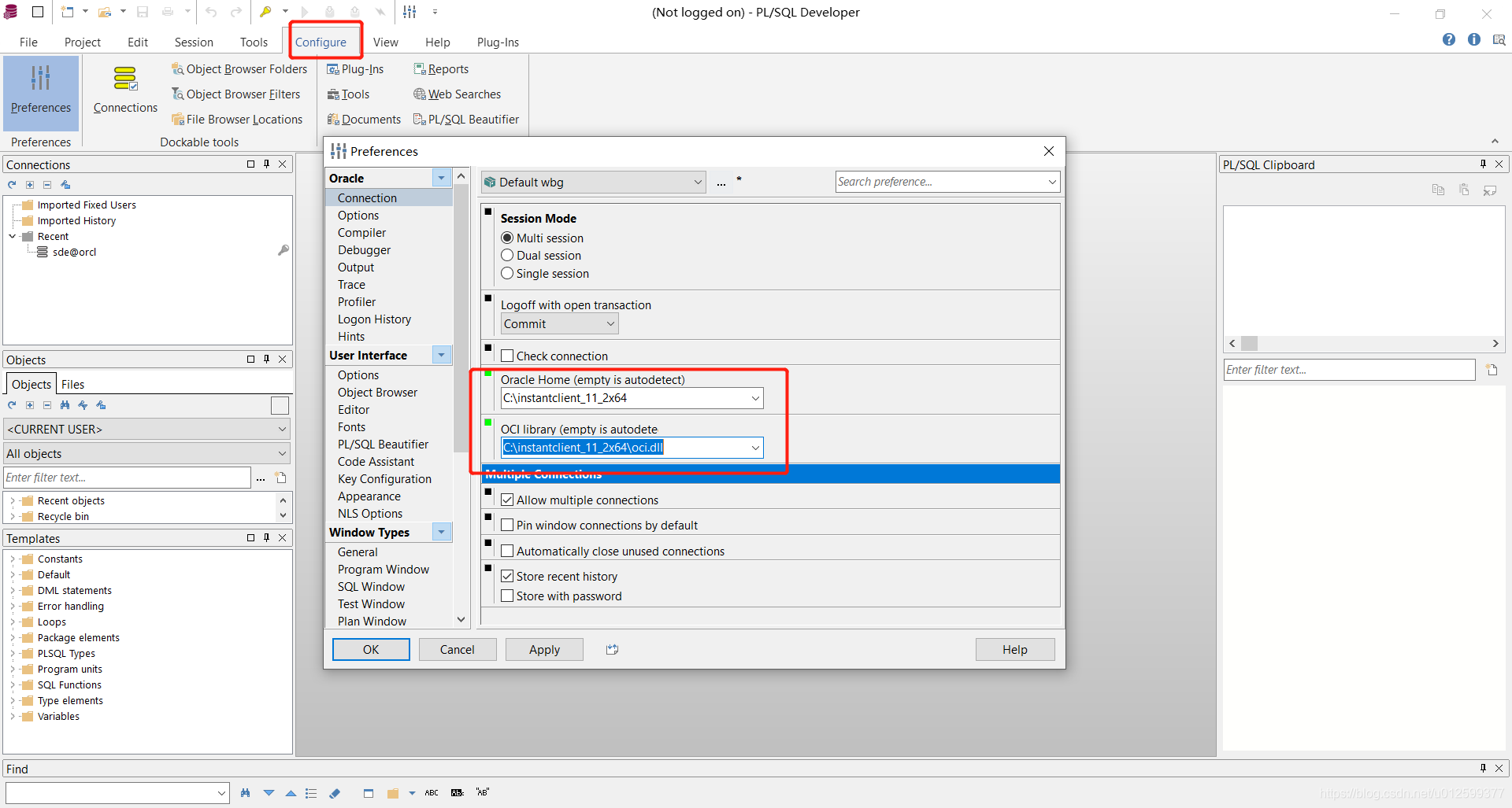 Plsql Developer13 远程连接oracle数据库initialization Error错误plsqldev 13 初始化error Csdn博客