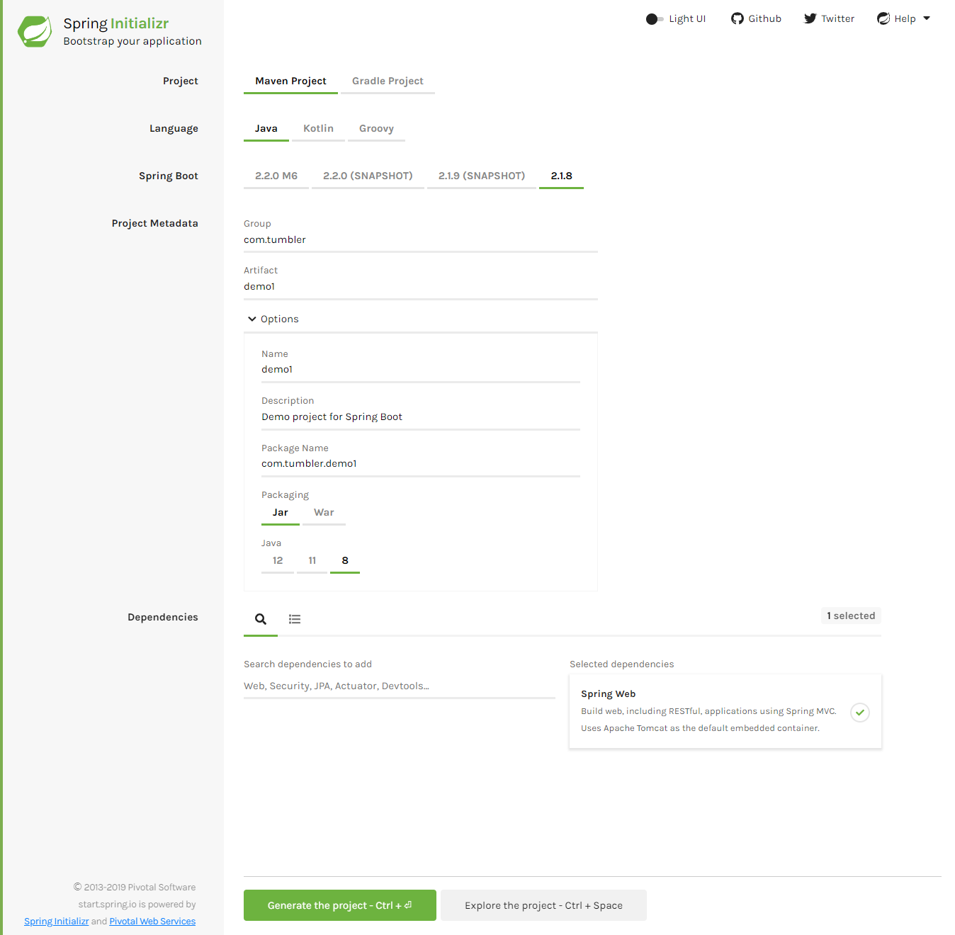 SpringBoot项目创建方式一：Spring Initializr（Web界面方式）-CSDN博客