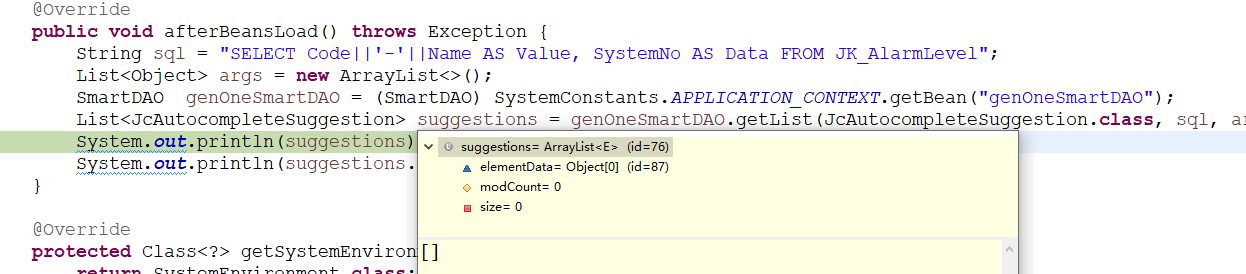 getJdbcOperations().query(sql, BeanPropertyRowMapper.newInstance(clazz), args)查不出结果 ...