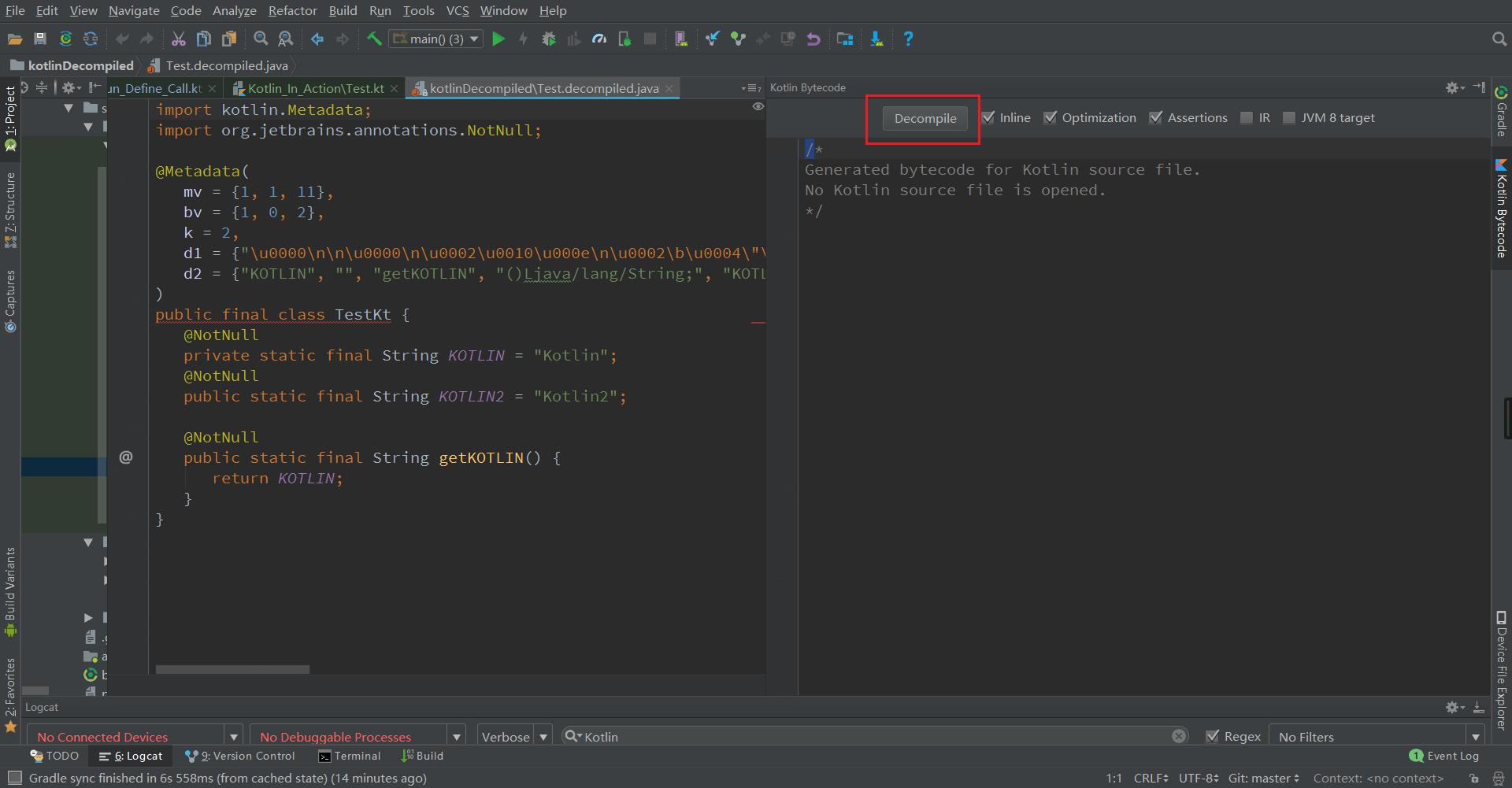 使用Android studio查看Kotlin的字节码_show kotlin bytecode-CSDN博客