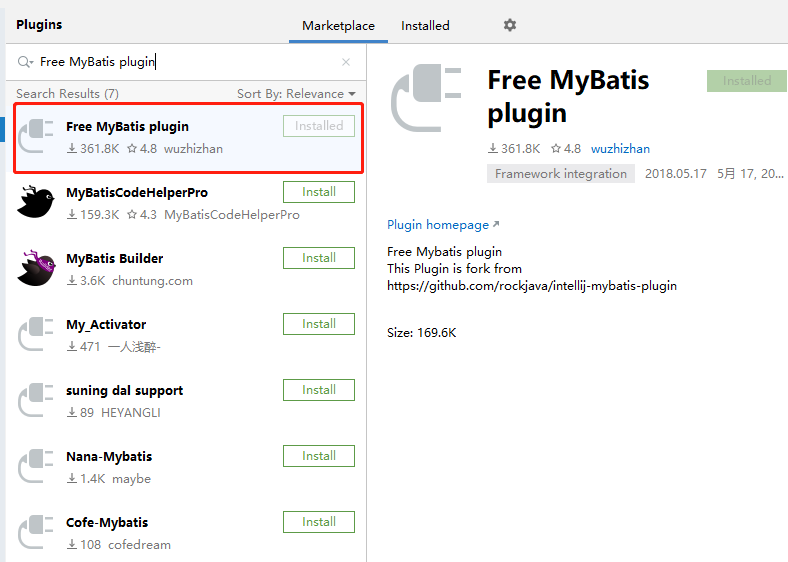 IDEA插件 Free Mybatis Plugin_free mybatis plugin 2020.1下载-CSDN博客