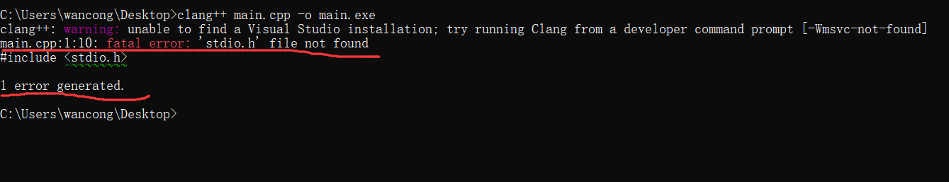 不安装VS配置clang的方法_clang target-CSDN博客