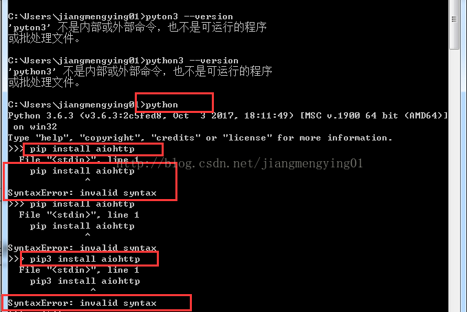 pip install xxx报错SyntaxError: invalid syntax_显示install是invalid syntax ...