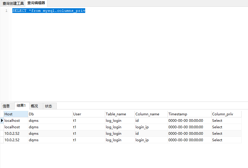 mysql的权限介绍，全库，单库，单表，和列权限授予_数据库授权单表权限-CSDN博客