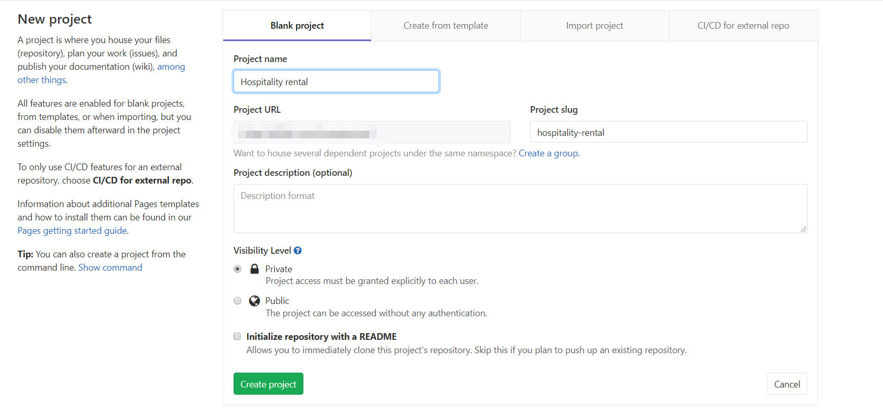 GitLab新建项目后push reject提交失败的解决办法_push rejected-CSDN博客