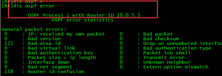 OSPF故障排除_dis ospf error-CSDN博客