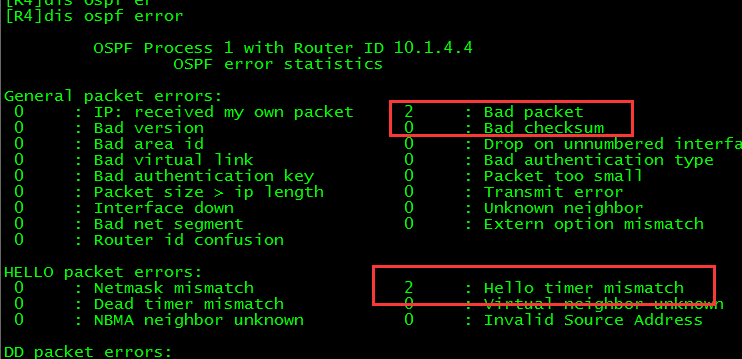OSPF故障排除_dis ospf error-CSDN博客