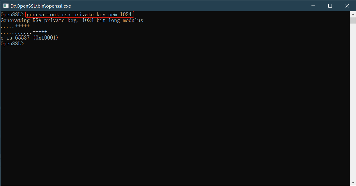 Windows平台使用OpenSSL工具生成RSA公私钥（pkcs1 格式）& pkcs1 格式 转换为 pkcs8 格式_windows生产rsa密钥 pkcs8-CSDN博客