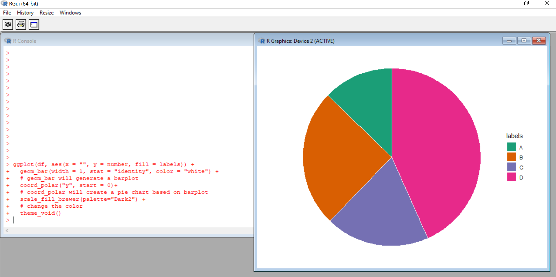 R语言的饼图 Pie Chart_r 饼图geom_arc_bar 加百分比_santiagoru的博客-CSDN博客