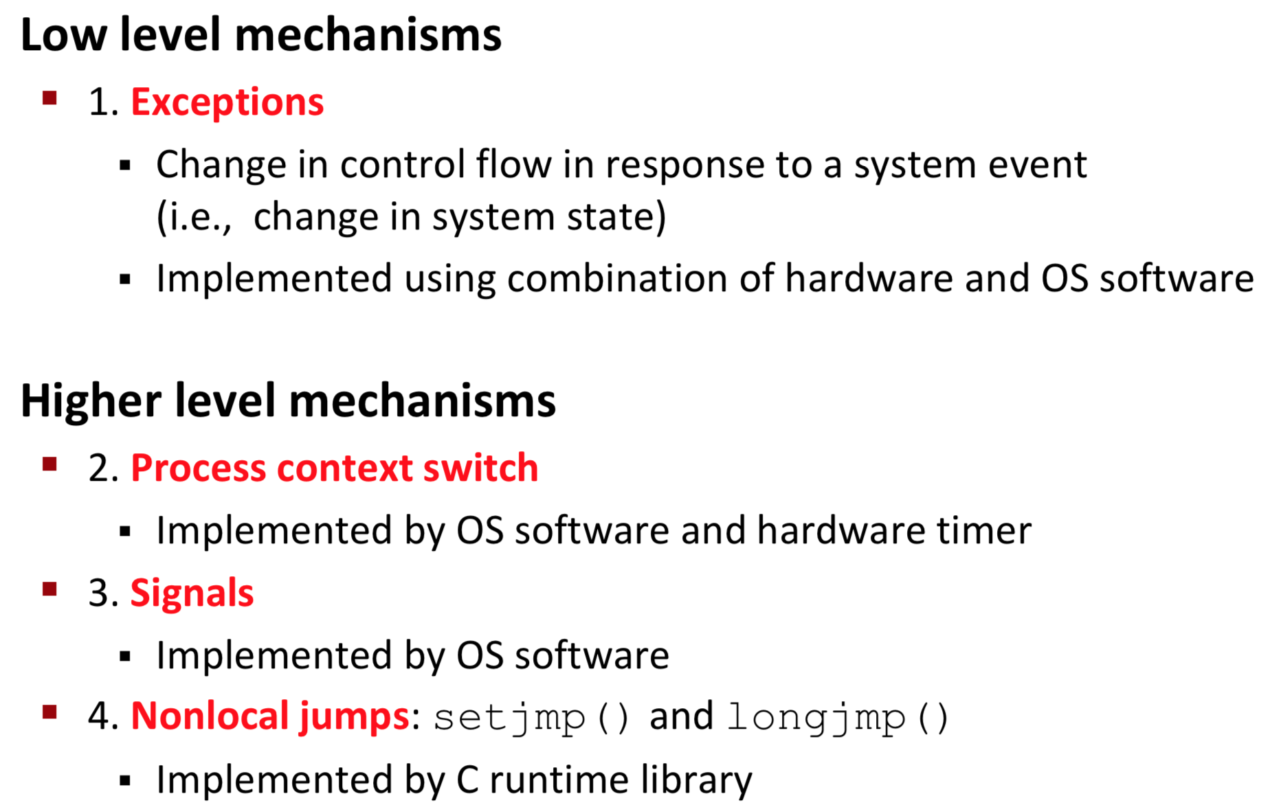 CMU 15-213 Introduction to Computer Systems学习笔记(13) Exceptional Control Flow: Exceptions and ...