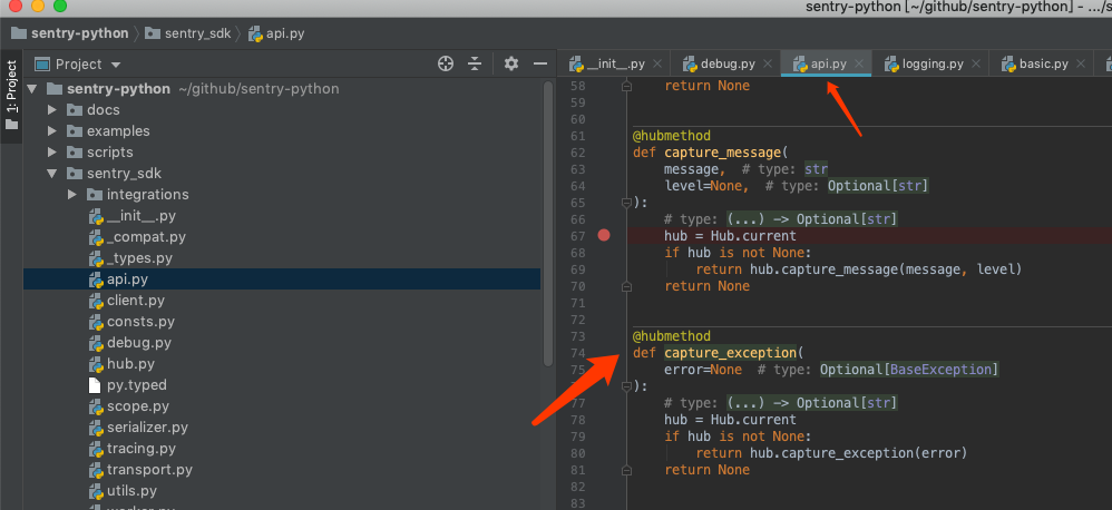 sentry中python sdk 捕捉异常原理_怎么抓取 sentry sdk 的请求-CSDN博客