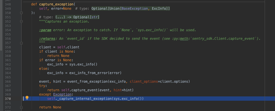 sentry中python sdk 捕捉异常原理_怎么抓取 sentry sdk 的请求-CSDN博客