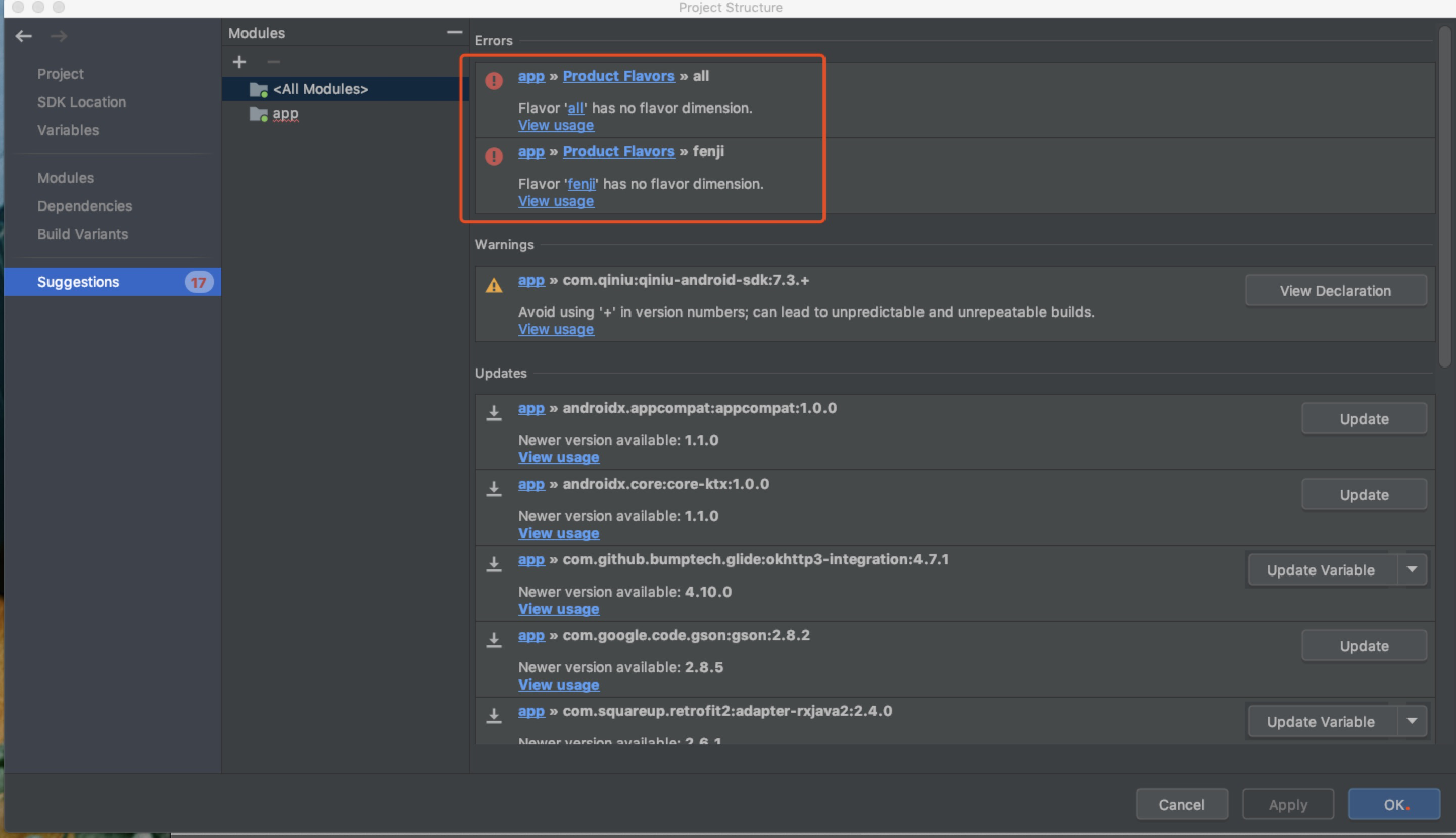android studio设置Flavor的dimension注意细节问题。_android studio flavor-CSDN博客