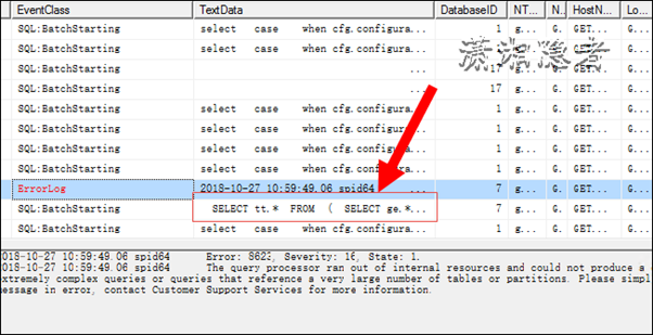 SQL Server Msg 8623, Level 16 过于复杂的sql报错_the query processor ran out of internal resources -CSDN博客