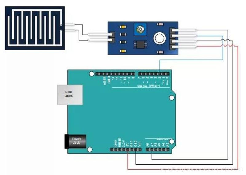 「雕爷学编程」arduino动手做(32)——雨滴传感器模块 雨滴传感器代码 Csdn博客