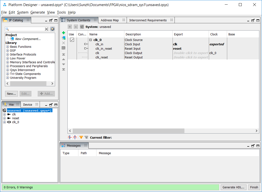 FPGA学习[1]——在SDRAM中运行NIOS II 超详细教程（一）_nios ii sdram-CSDN博客