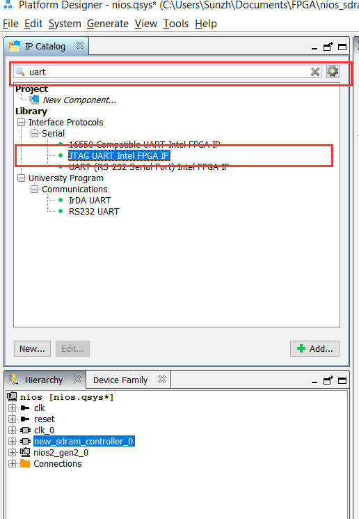 FPGA学习[1]——在SDRAM中运行NIOS II 超详细教程（一）_nios ii sdram-CSDN博客