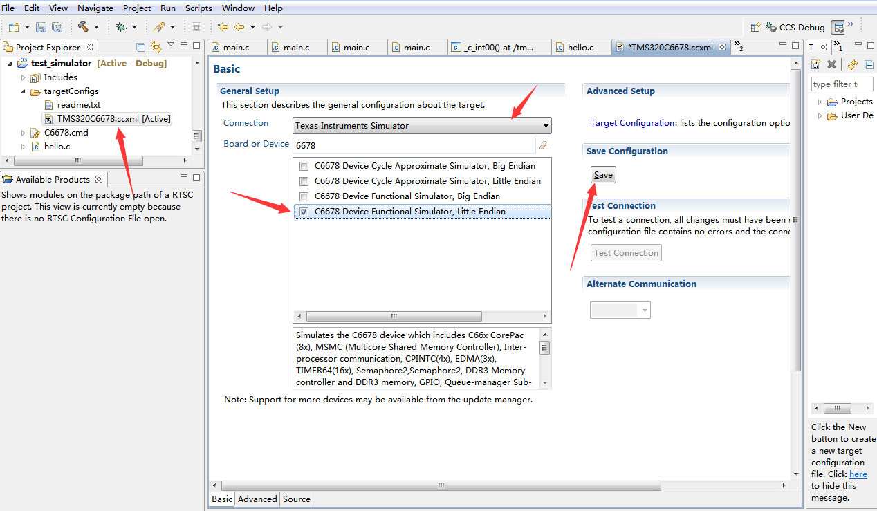 CCS5.5如何配置simulator模拟器调试_ccs simulator-CSDN博客