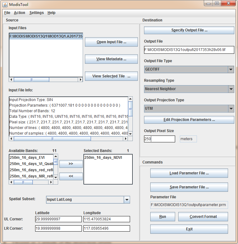 MODIS处理工具MRT（MODIS Reprojection Tool）安装及使用_modis mrt-CSDN博客